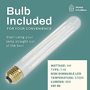 Home Intuition Classic Antique Retro Adjustable Leaning Piano Lamp Banker Desk Light (Matte Black)