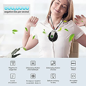 Personal Small Air Purifiers-Portable Air Purifier Necklace,Wearable Air Purifier Necklace,suitable for adults,children and holiday gifts