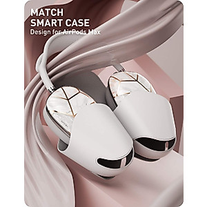 i-Blason Cosmo Case Designed for Airpods Max Headphones, Protective Stylish Earpads Case Cover Compatible with Apple AirPods Max, 1 Pair (Marble)