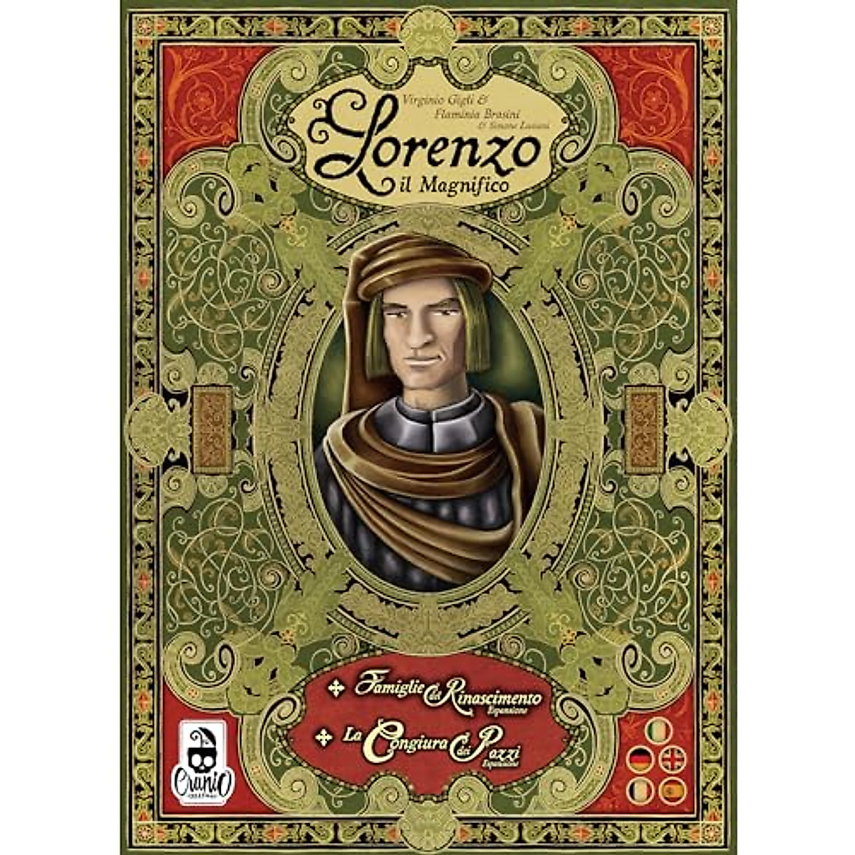 Lorenzo Il Magnifico Board Game 2nd Edition - Strategy Game for Teens and Adults, Fun for Family Game Night, Ages 12+, 2-5 Players, 90 Minute Playtime, Made by Cranio Creations