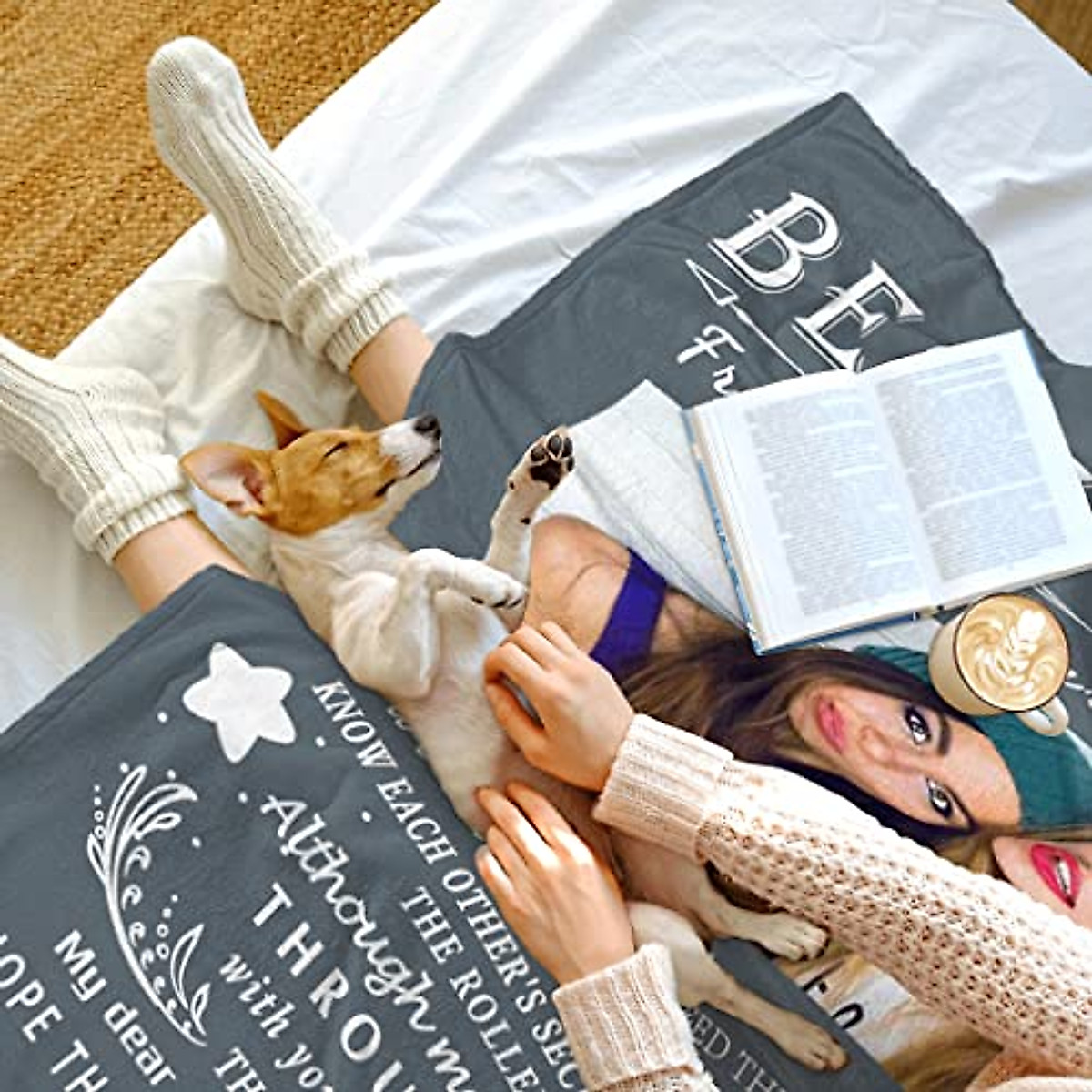 Lcyawer Custom Best Friend Blanket with Photos, Bestie Birthday Gifts for Women, Graduation, Christmas, to My Best Friend Presents, Unique Friendship Gifts for Sister, Birthday Gifts for Women