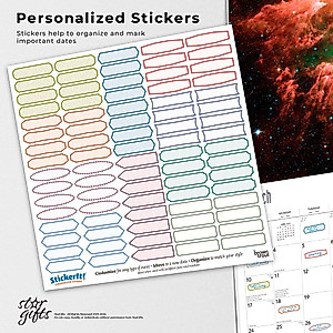NASA Explore the Universe | 2024 14 x 24 Inch Monthly Deluxe Wall Calendar | Sticker Sheet | StarGifts | Space Cosmos Inspiration