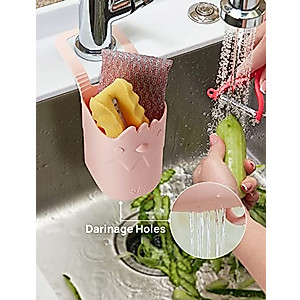 JOYTUTUS Universal Stroller Cup Holder, Cutie Holder Silicone Phone Holder Organizer for Stroller, Bike, Treadmill, Walker, Boat, Lawn Chairs (Pink)