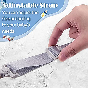 2 Pieces High Chair Replacement Straps Highchair Cover 5 Point Harness High Chair Straps Baby High Chair Straps for Stroller Pushchair Pram Buggy