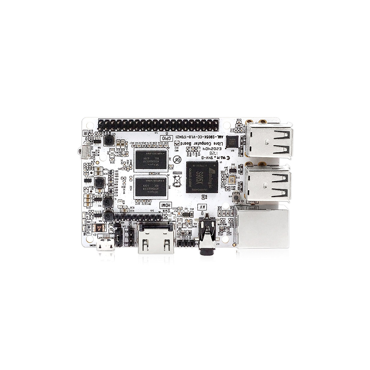 Libre Computer Board AML-S905X-CC (Le Potato) 2GB 64-bit Mini Computer for 4K Media