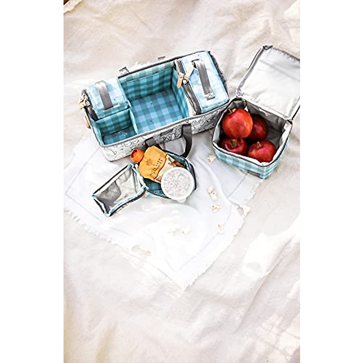 Petunia Pickle Bottom Inter-Mix Deluxe Kit | Baby Diaper Caddy Organizer | Keep Everything Organized in Diaper Bag, Stroller, or Nursery - Disney's Playful Pooh