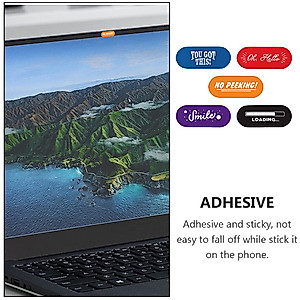 SOLUSTRE 5Pcs Camera Cover Webcam Covers Webcam Privacy Camera for Computer Phone Camera Computers laptops Camera Safety Covers Protective Covers Anti-Peeping Covers Cell Phone slideshow