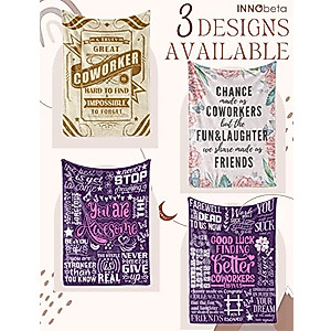 InnoBeta Coworker Employee Colleague Appreciation Gifts Flannel Fleece Blankets Throws, A Truly Great Coworker, Leaving Farewell New Job Presents for Men/Women/Boss (50"x 65") - Yellow
