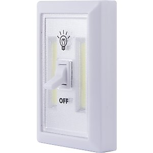 Lights by Night Wireless LED Light Switch, Battery Operated, 100 Lumens, Tap Light, Portable Light Switch, Wireless, Stick-On LED Lights, Under Cabinet, Closet, Basement and More, 39641 White