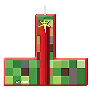 Amscan TNT Pixelated Party Birthday Candle Set