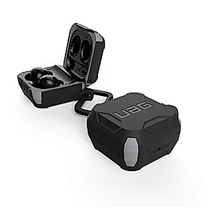 UAG Designed for Samsung Galaxy Buds 2 Pro/Buds 2 / Buds Live/Buds Pro Case, Full-Body Rugged Protective Impact Resistant Hardcase with Detachable Carabiner, Black/Grey by URBAN ARMOR GEAR