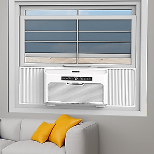 Wintcomfort Window Air Conditioner Side Panel with Adjustable Frame, Universal Window AC Accordion Filler Kit for Window AC Units 5000~14000 Btu, Window AC Insulation Side Panels with Frame