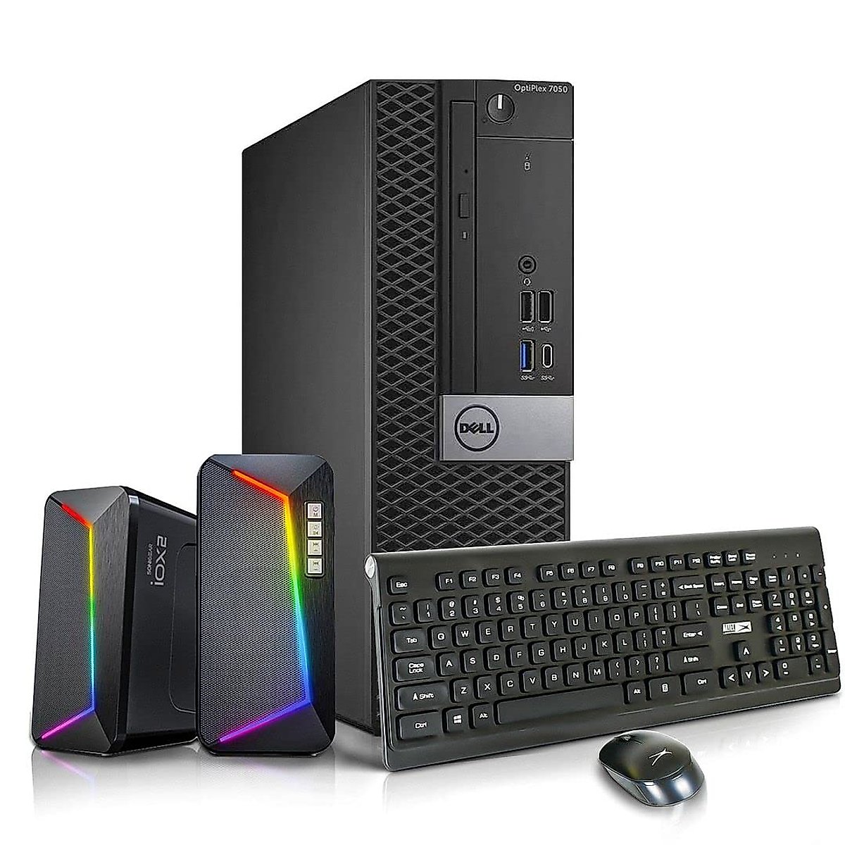 Dell OptiPlex 7050 Desktop Computers PC i7-6700 3.4GHz, 16GB Ram 512GB M.2 NVMe SSD+2TB HDD, AX200 Built-in WiFi 6,Bluetooth 5.2,HDMI, Dual Monitor Support, RBG Speaker,Windows 10 Pro (Renewed)