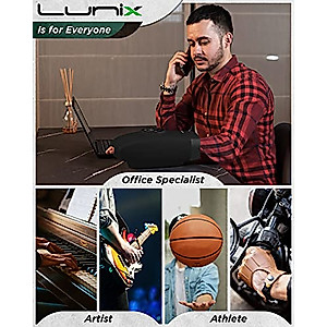 Lunix LX3 Cordless Electric Hand Massager with Compression, 6 Levels Pressure Point Therapy Massager for Arthritis, Pain Relief, Carpal Tunnel and Finger Numbness, Shiatsu Massage Machine with Heat