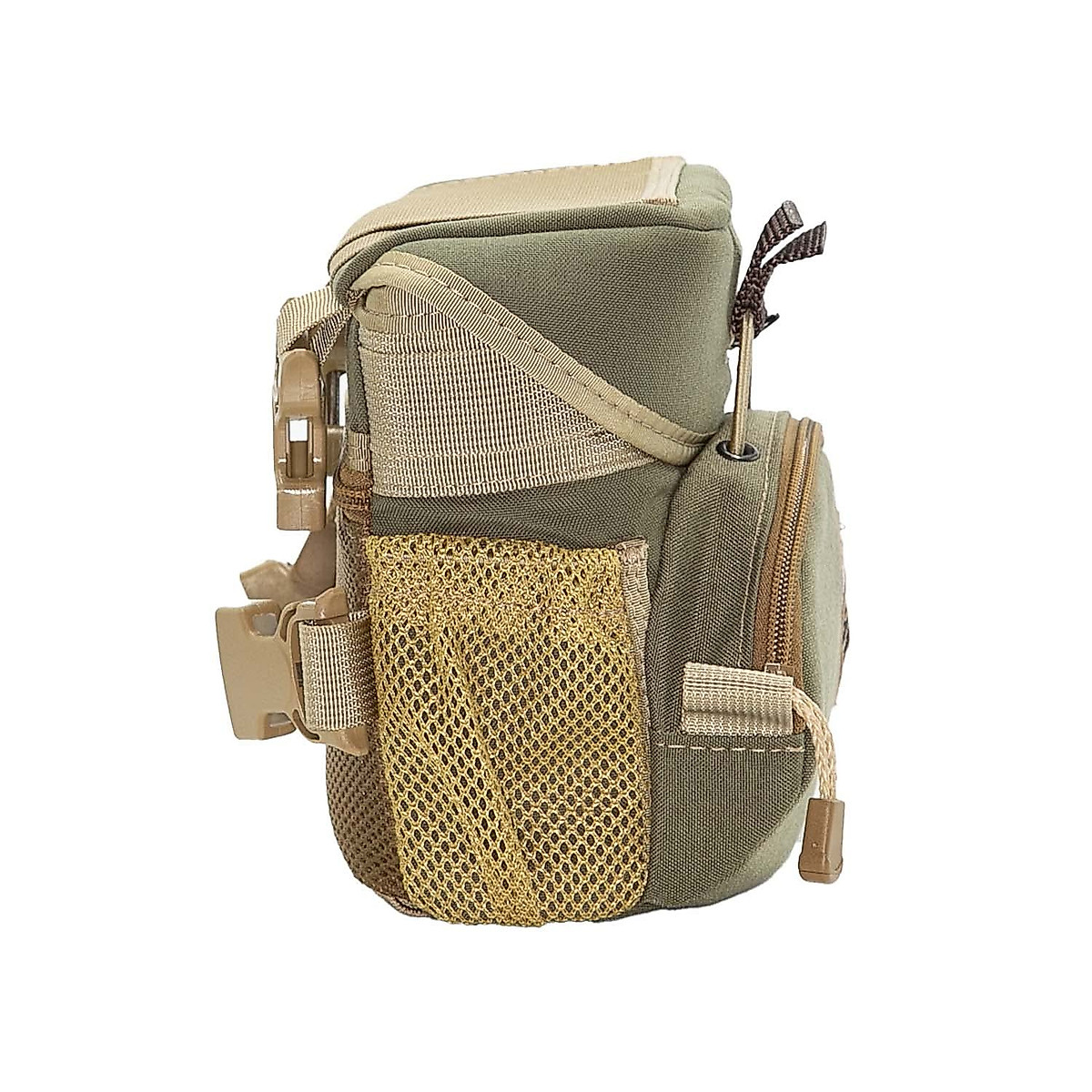 Alaska Guide Creations Hybrid Binocular Pack | Compact Utility Bag with Mesh Side Pockets | Binocular Harness for Comfort and Quick Access (Mossy Oak Break-Up Country)