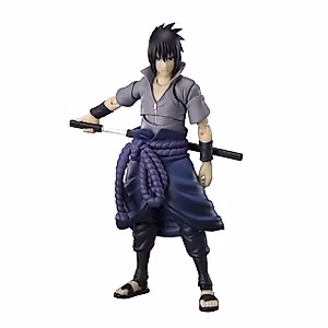 TAMASHII NATIONS - Naruto Shippuden - Sasuke Uchiha -He Who Bears All Hatred, Bandai Spirits S.H.Figuarts Action Figure