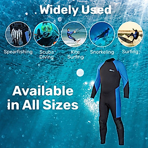 H2Odyssey Catalina 7mm Men's Semi-Dry Wetsuit - Cold Water Deep Sea Swim Suit