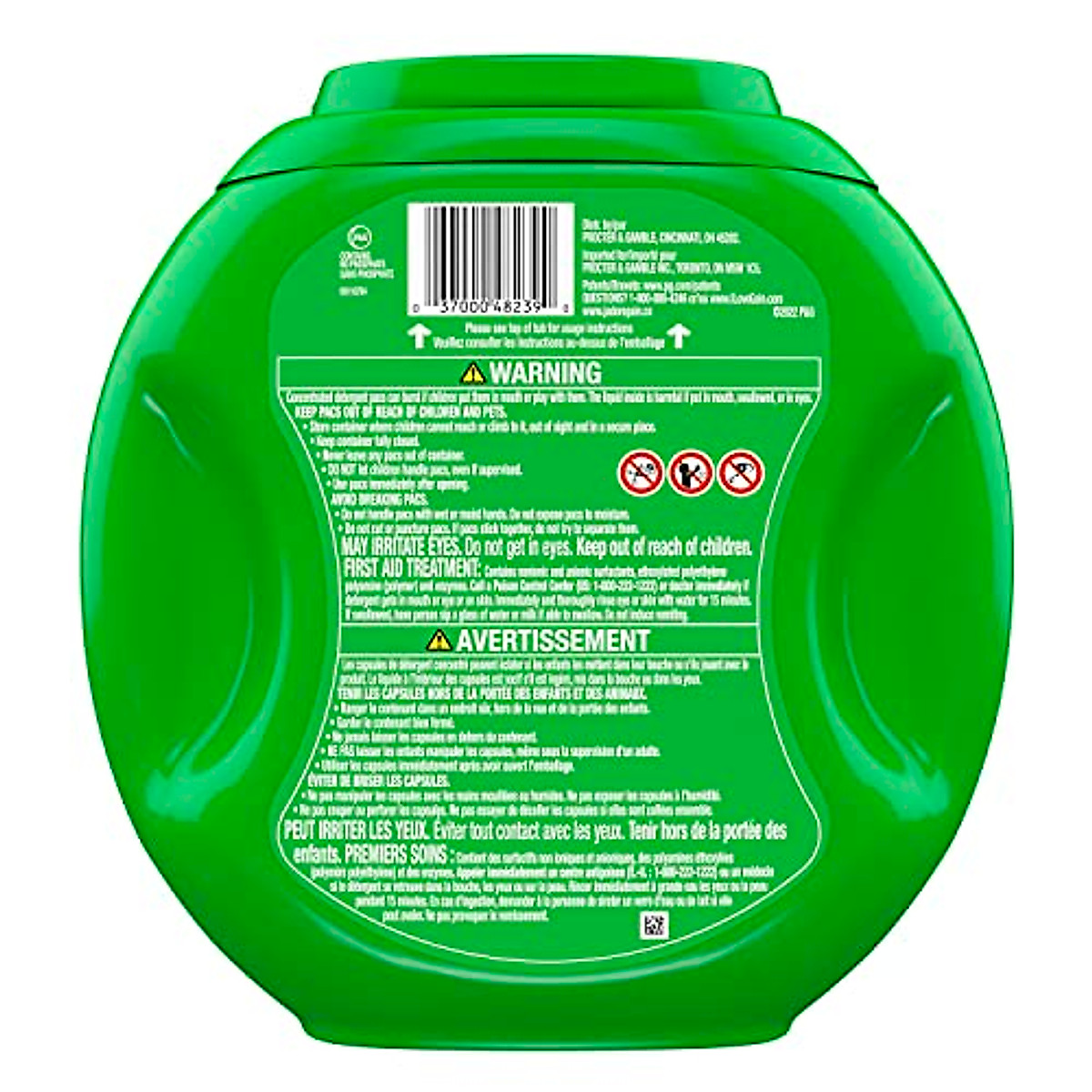 Gain flings! Laundry Detergent Soap Pacs HE Compatible 60 ct Long Lasting Scent Island Fresh