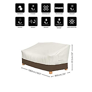 Amazon Basics Outdoor Patio Furniture Cover, 3-Seater Bench