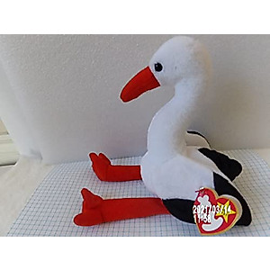 Beanie Babies Baby Ty Stilts Stork Bird w/ Tag ^G#fbhre-h4 8rdsf-tg1334286