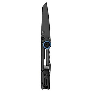 Kershaw Decibel Pocketknife; 3 Inch 8Cr13MoV Stainless Steel Blade, Titanium Carbo-Nitride Coated Blade and Handle, Manual Opening, Reversible Pocketclip, Thumb Stud, Frame Lock (2045), Black, Normal