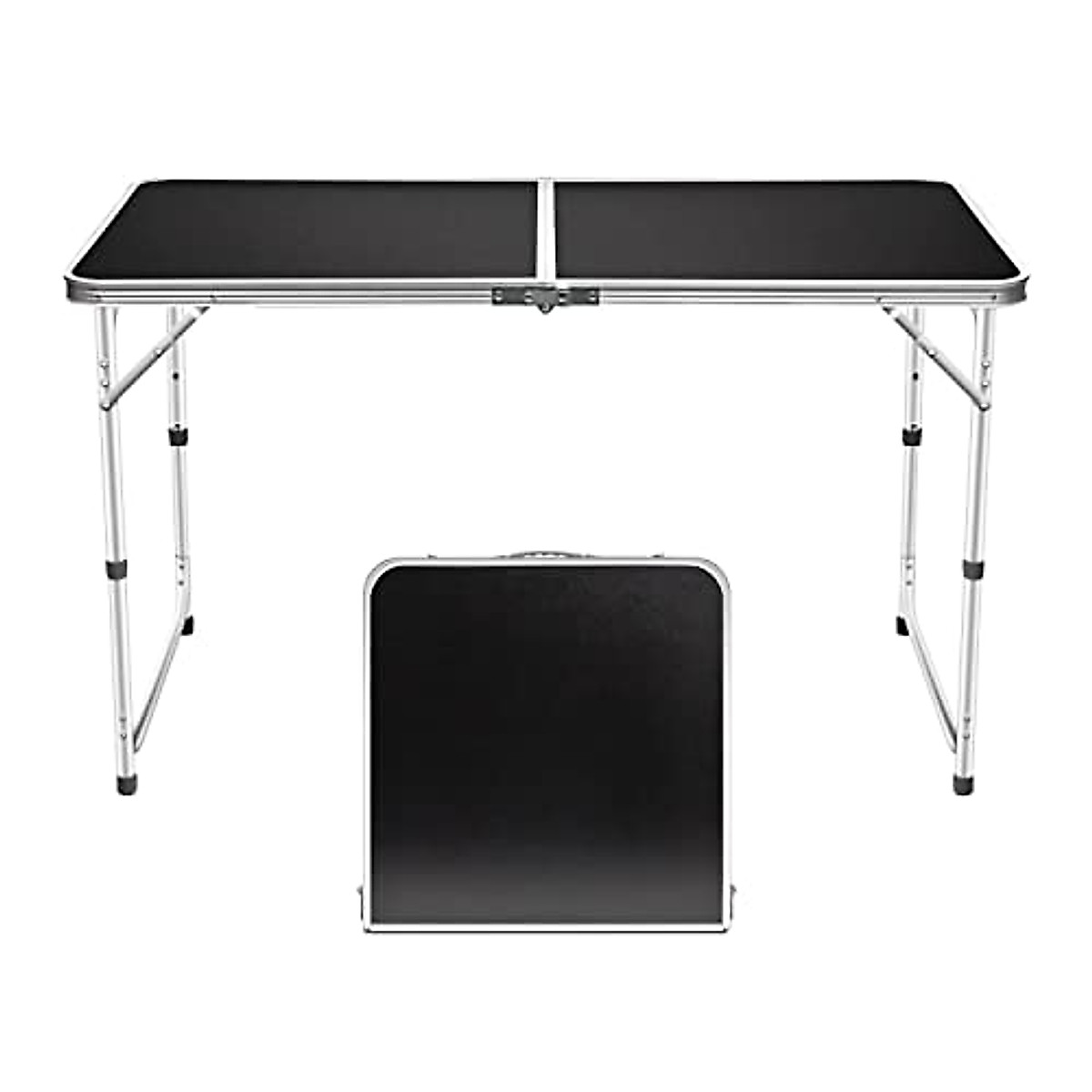 H&B Luxuries Portable Height Adjustable Aluminum Folding Camping Table with Carry Handle FT-ACFT1