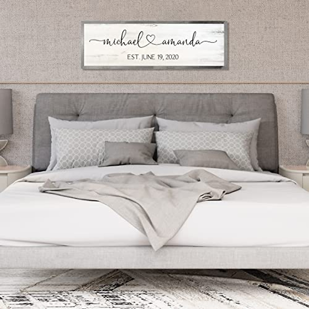 Master bedroom wall decor over the bed-marriage signs-wedding gift for couple-bridal shower gift