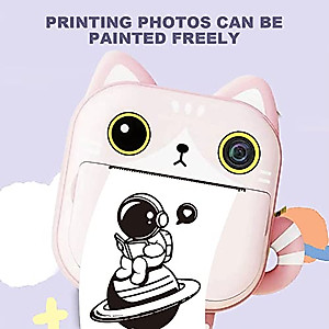 SHENGAO 2.4 Inch IPS Screen Video Digital Camera Birthday Gift Full HD Photo Digital Camera Kids Digital Camera with Print Paper