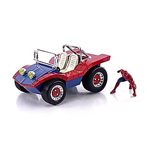 Marvel Spider-Man 1:24 Buggy Die-cast Car & 2.75" Figure, Toys for Kids and Adults