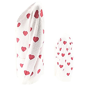 Unique Baby Girls Mommy and Me Valentines Day Kimono Sweater (Md, Red)