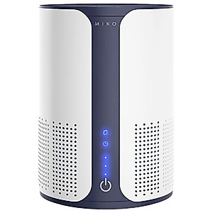Miko Air Purifier For Home HEPA Air Purifier Covers 400 sqft In Large Room, 3 Fan Speeds, Built-in Timer, 150 CADR, Sleep Mode- True H13 HEPA Removes 99.97% Smoke, Pollen, Pets, Allergies,