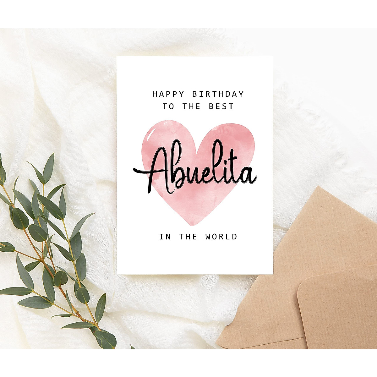 Happy Birthday To The Best Abuelita In The World Card - Abuelita Birthday Card - Abuelita Card - Mother's Day Gift - Happy Birthday Card Happy Birthday Mom