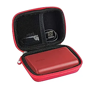 Hermitshell Hard EVA Travel Case Fits Anker PowerCore 10000 One of The Smallest and Lightest 10000mAh External Batteries Ultra-Compact Power Bank (AK-A1263011) (Red)