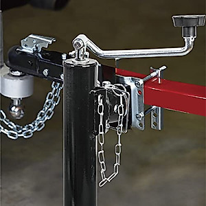 TCE 2000 LBs Capacity Weld on Pipe Mount Swivel Trailer Jack, ATR39003U , Black