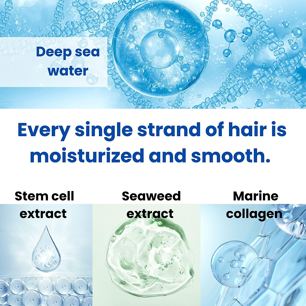 8 THE THALASSO Smooth Series: Normal to Oily Hair Conditioner, Unique Thalasso Stem Cells with Deep Sea Water & Marine Collagen, Chemical-Free, Moisturizing & Smoothing, 475mL /16.06 fl oz