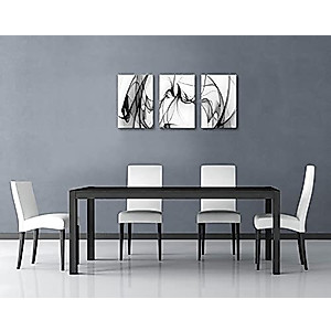 Black and White Abstract Line Art Canvas Print Painting Modern Wall Decor Artwork