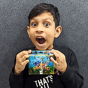 Luma World Fracto Educational Card Game for 8+ Years to Learn Fractions, Mental Math, Memory and Communication, Visual and Number Cards Included, 15 Minutes Game and 2-4 Players, Set of 80 Cards