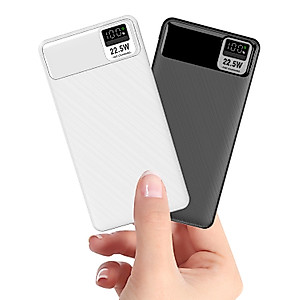 bodbod Portable-Charger-Power-Bank - 2 Pack 10000mAh Super Fast Charging Power Bank with USB C Portable Charger Battery for iPhone Apple Samsung Android Mobile Phone Travel Essentials