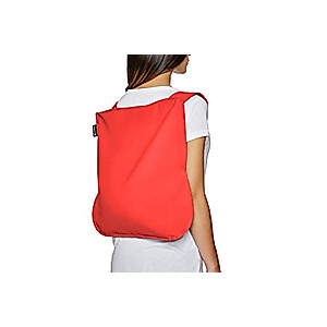 Notabag Original 2 in 1 Backpack and Bag (Red) – Backpack waterproof – reusable grocery bags foldable – clever design for more flexibility – backpack waterproof – grocery tote bag