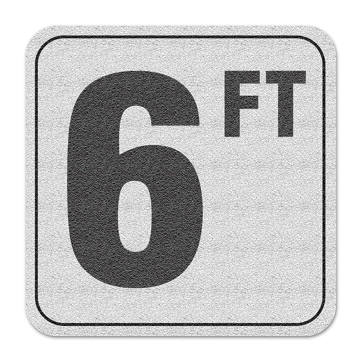 Aquatic Custom Tile, 6FT Pool Depth Markers, 6x6 Inches Vinyl Pool Stickers, Swimming Pool Number Markers, Pool Safety Signage, Adhesive Pool Depth Markers Stickers for Decks, MADE IN USA - (1 Pack)