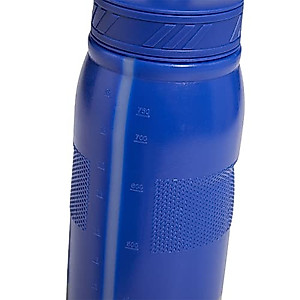 adidas 750 Ml (28 Oz) Stadium Refillable Plastic Sport Water Bottle, Bold Blue/Silver Metallic, One Size