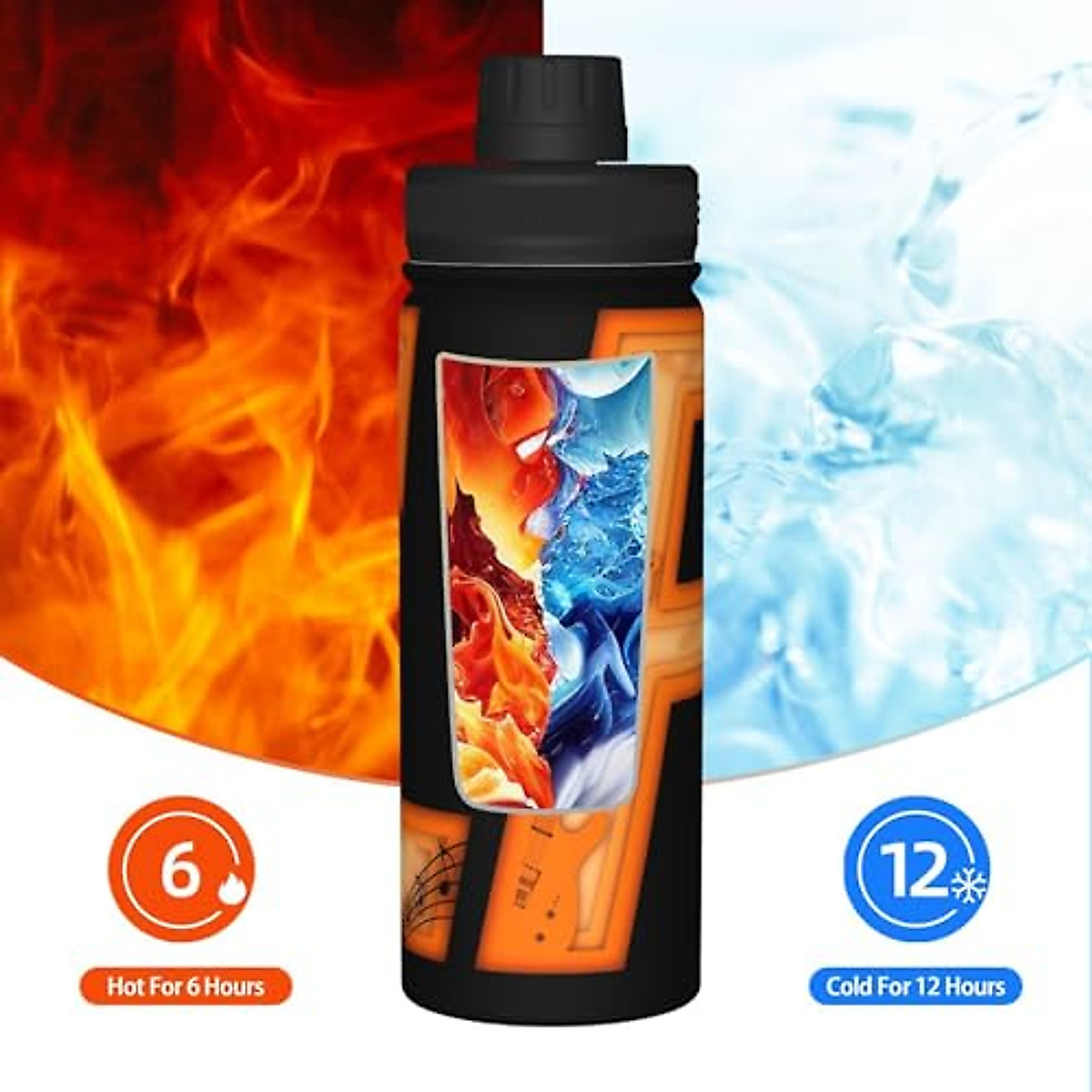 Eevikion Laura Musics Pergolizz Stainless Steel Insulated Tumbler Sports Water Bottle Hot and Cold Travel Cup 18oz