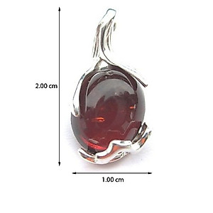 Ian and Valeri Co. Honey Amber Sterling Silver Oval Pendant