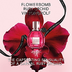 Viktor&Rolf - Flowerbomb Ruby Orchid Eau de Parfum - Women's Perfume - Floral & Fruity - With Notes of Vanilla & Peach - 1.7 Fl Oz