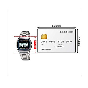 Casio Men's A158WA-1DF Stainless Steel Digital Watch