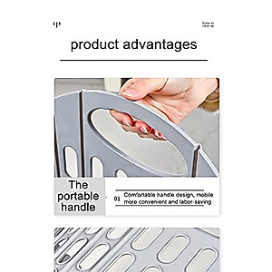 Collapsible Laundry Hamper, Large Clothes Hampers for Laundry,Fold Flat Easy Breathable Store Clothes High Capacity Laundry Basket Hamper, PP Plastic Storage Laundry Basket with Dual Handles,Toys Organizers and Storage Laundry Bin，laundry classifier，Pla