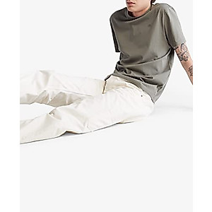 Calvin Klein Men's Smooth Cotton Solid Crewneck T-Shirt, Dusty Olive, Large