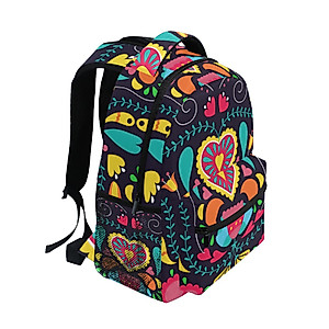 Eyanle Heart Backpack for School Cute Bookbag for Girls Boys Teens Kids Casual Elementary School Travel