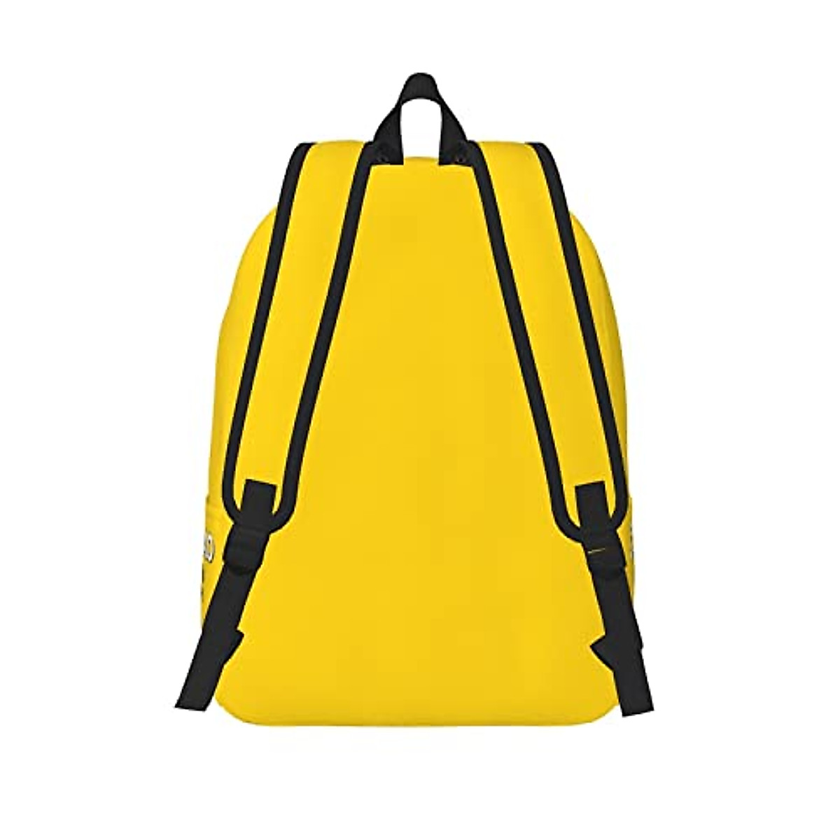 NEHAJUNXI Cups Yellow Canvas Backpack Large Capacity Travel Lightweight Casual Daypack Adjustable Strap Work Laptop Bag Gift For Men And Women
