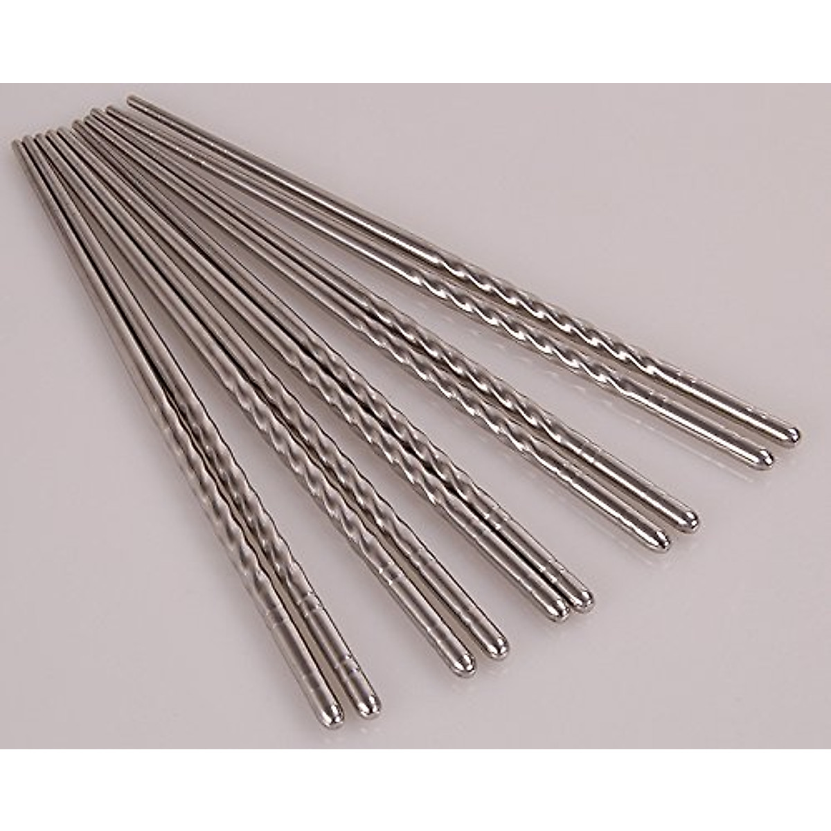 5 Pairs Metal Chopsticks, Reusable Stainless Steel Chopsticks, Dishwasher Safe, Japanese Korean Chinese Chopstick, for Cooking, Eating